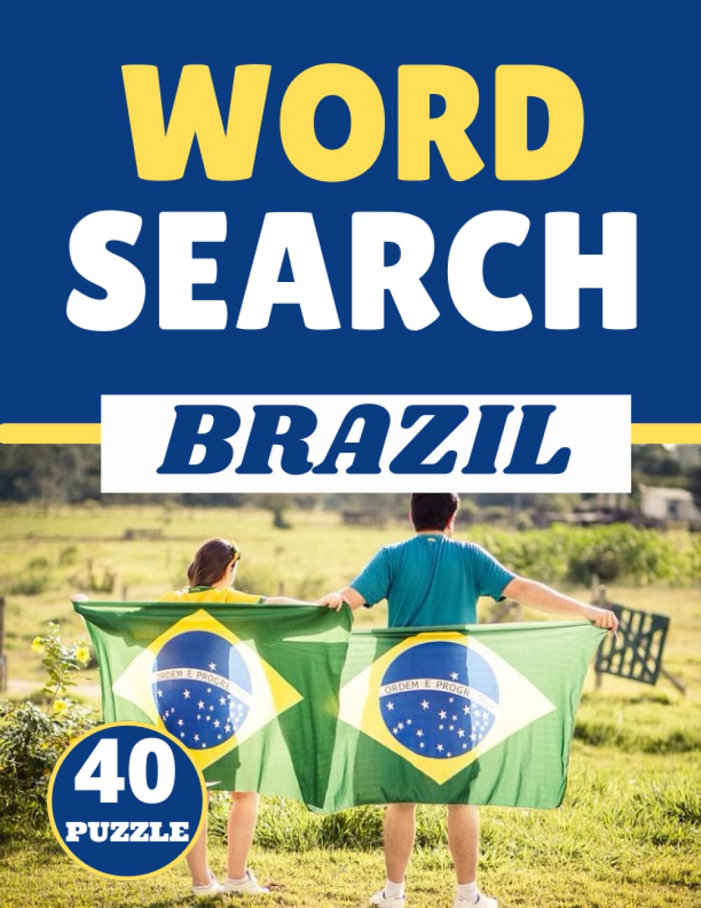 Word Search Brazil: Themed Activity Puzzle Book|Large Print Challenging ...