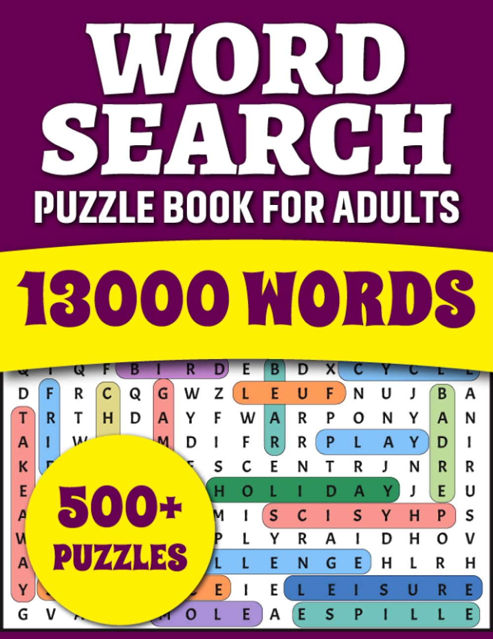 Word search Puzzle Book For Adults: Big Word Search Book For Adults ...