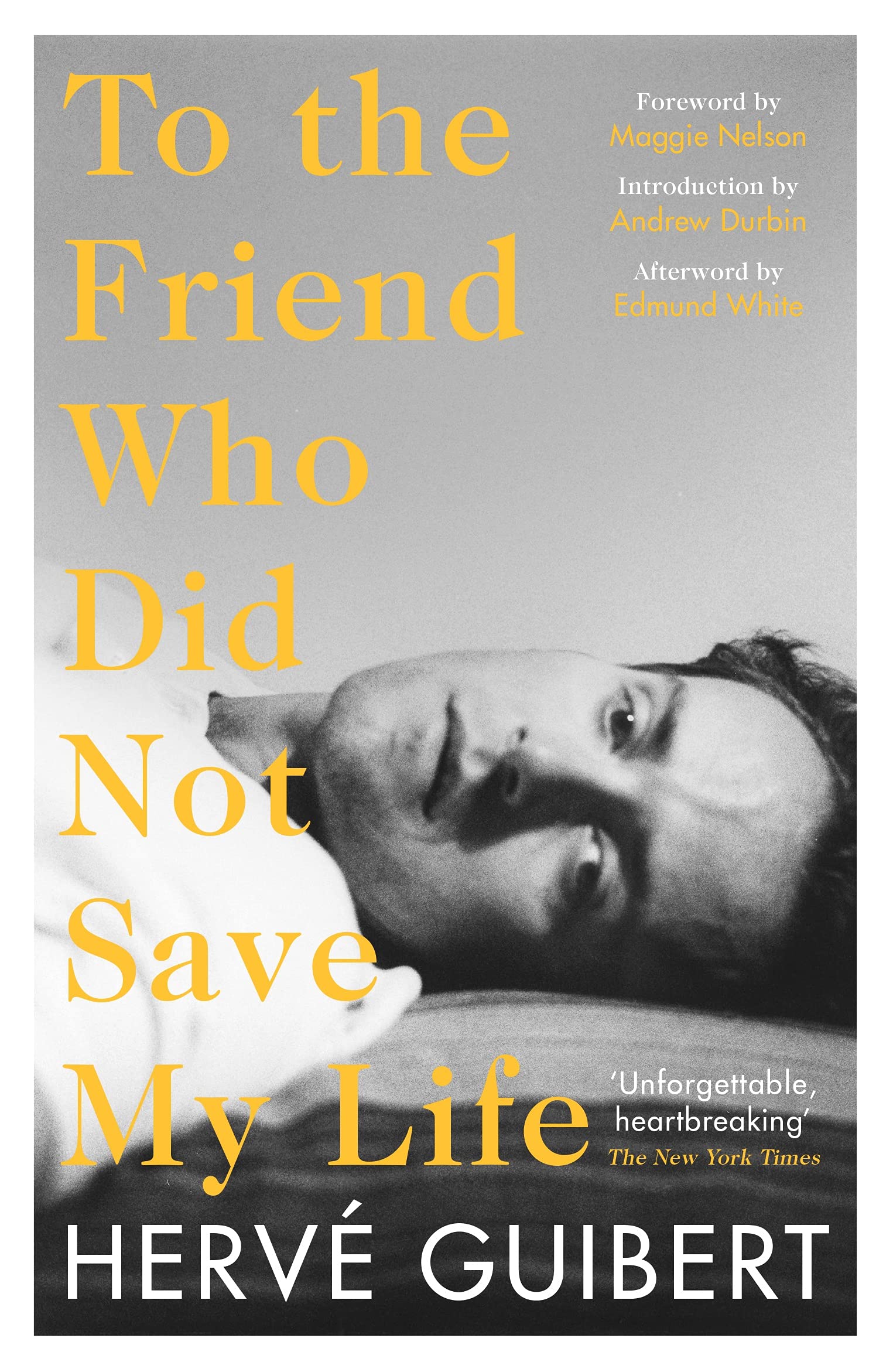 To the Friend Who Did Not Save My Life by Hervé Guibert | Goodreads