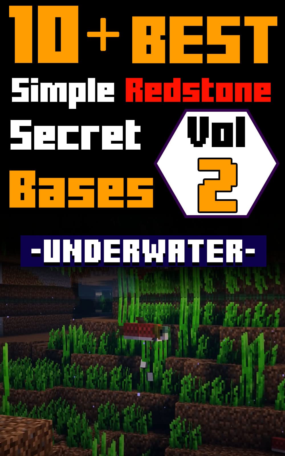 Minecraft: 10+ BEST simple Redstone SECRET BASE ( Vol 2 ) - UNDERWATER ...