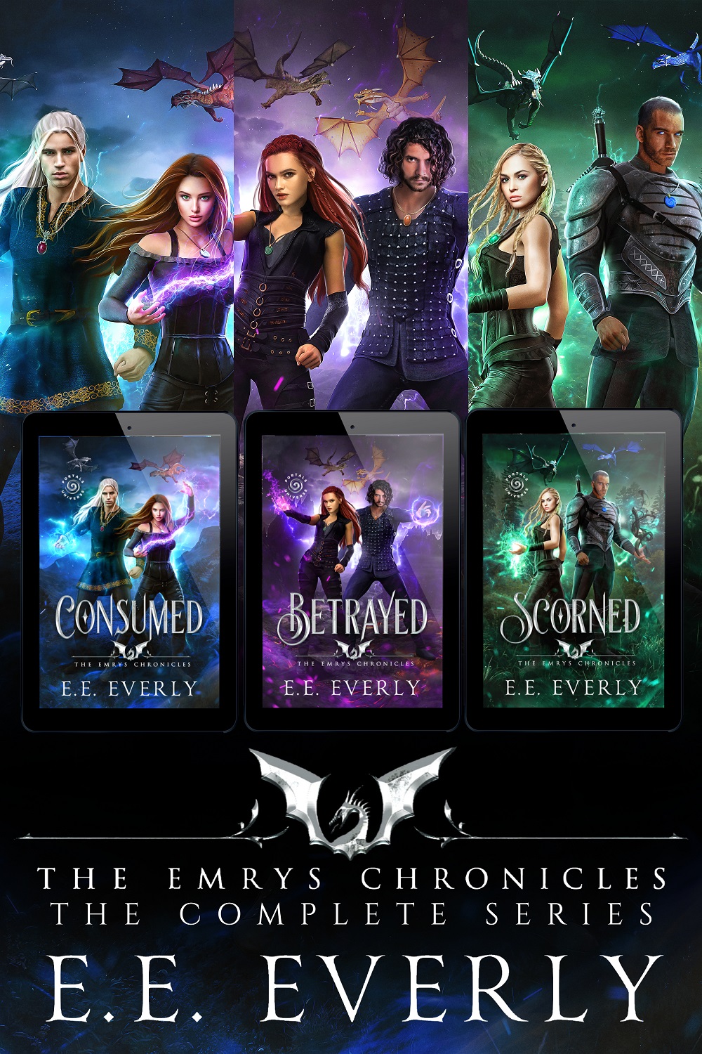 The Emrys Chronicles: The Complete Series (Books 1-3): An Epic Dragons ...