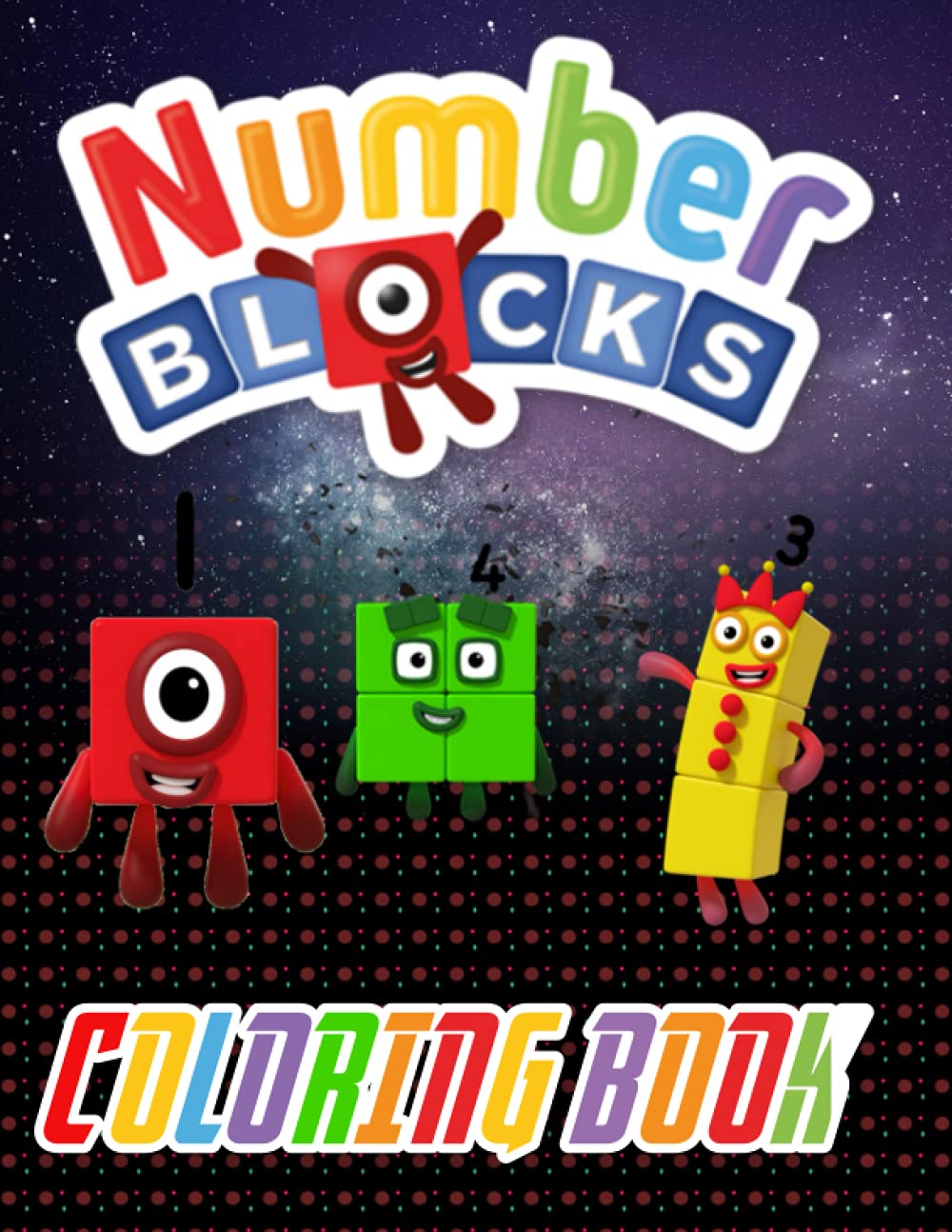 Numberblocks Coloring Book: Fun Number Blocks Activity Book For Kids 4 ...