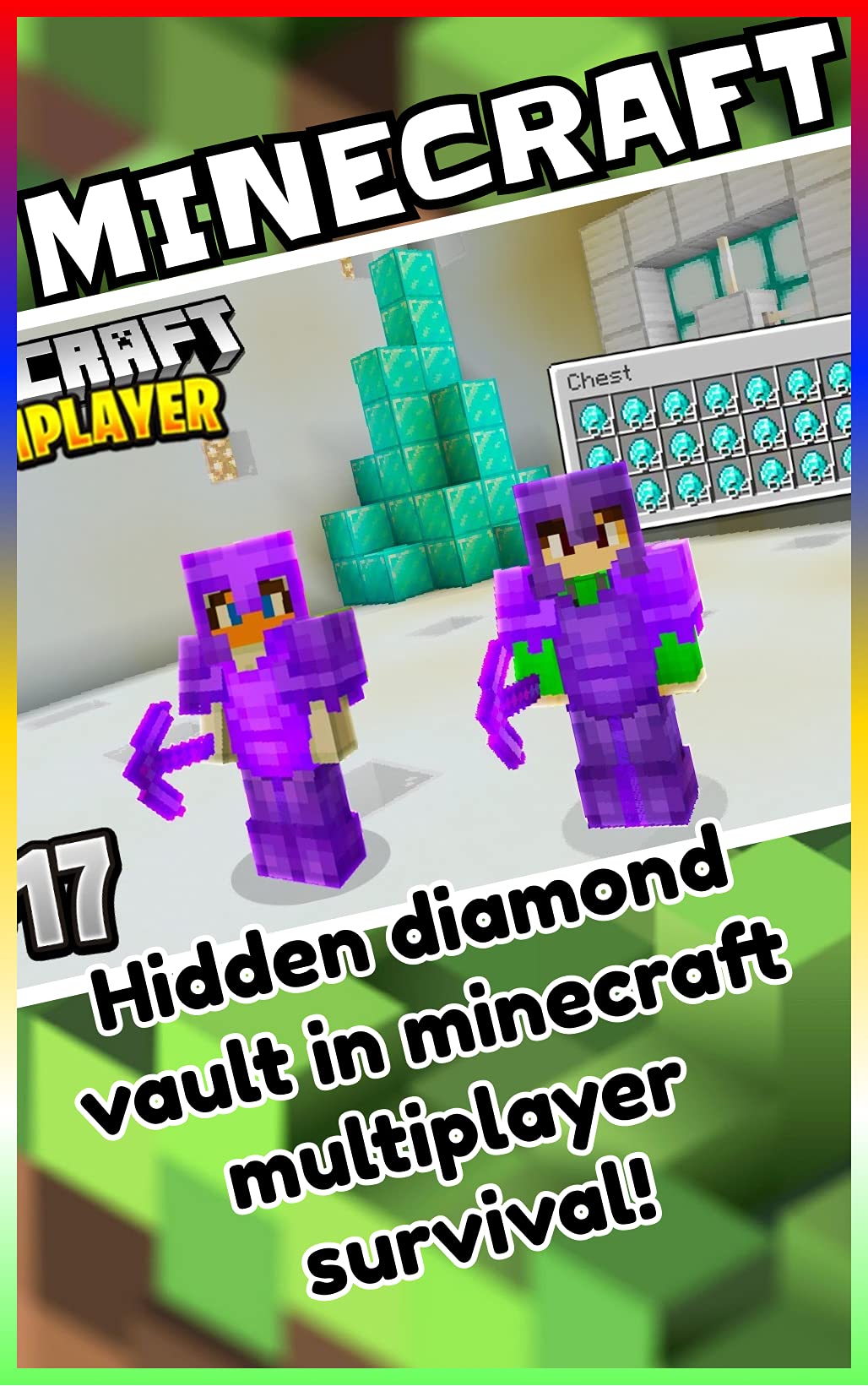 Minecraft: Hidden diamond vault in minecraft multiplayer survival! by ...