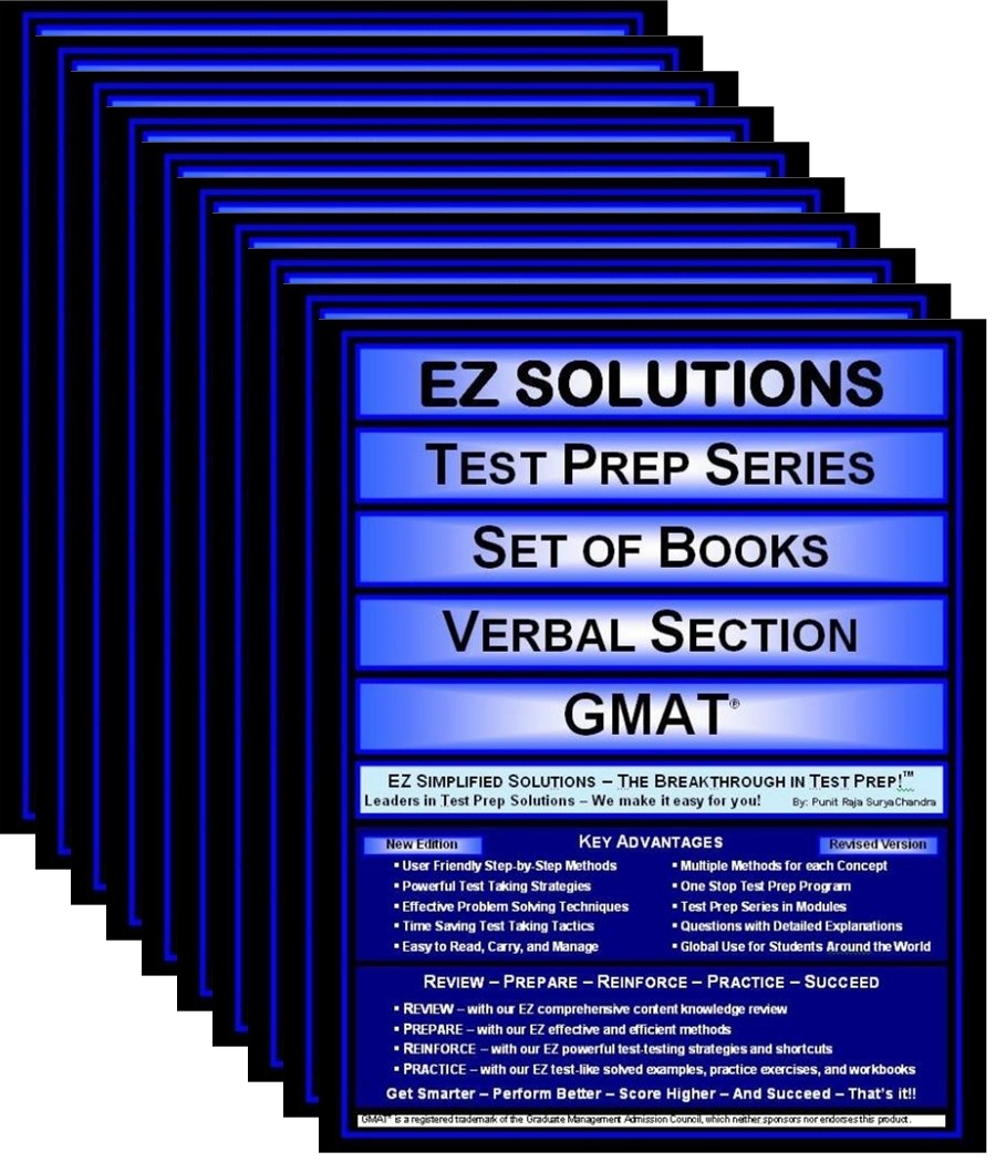EZ Solutions: Test Prep Series: Set of Books: Verbal Section: GMAT by ...