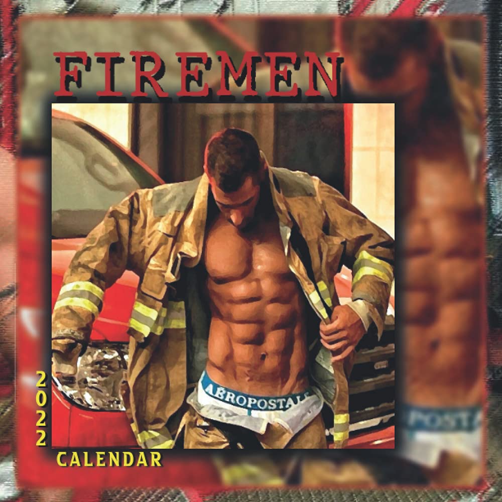 Firemen Calendar 2022: Hot Attractive Shirtless MEN Calendar With 12 ...