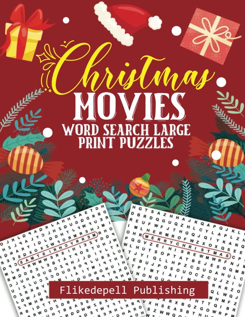Christmas Movies Word Search Large Print Puzzles: Christmas Themed ...