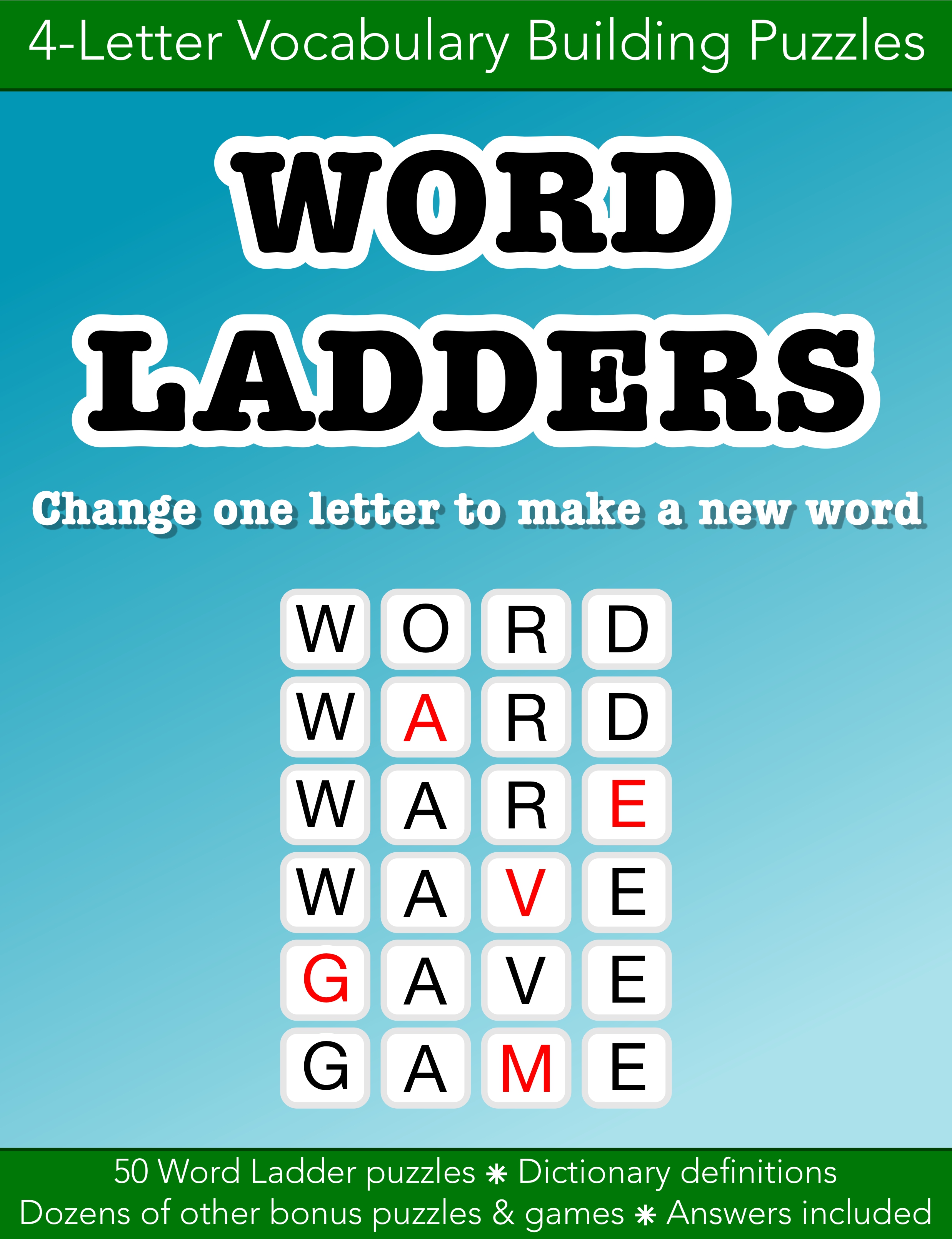 Word Ladders 4-letter vocabulary building word puzzles and other games ...