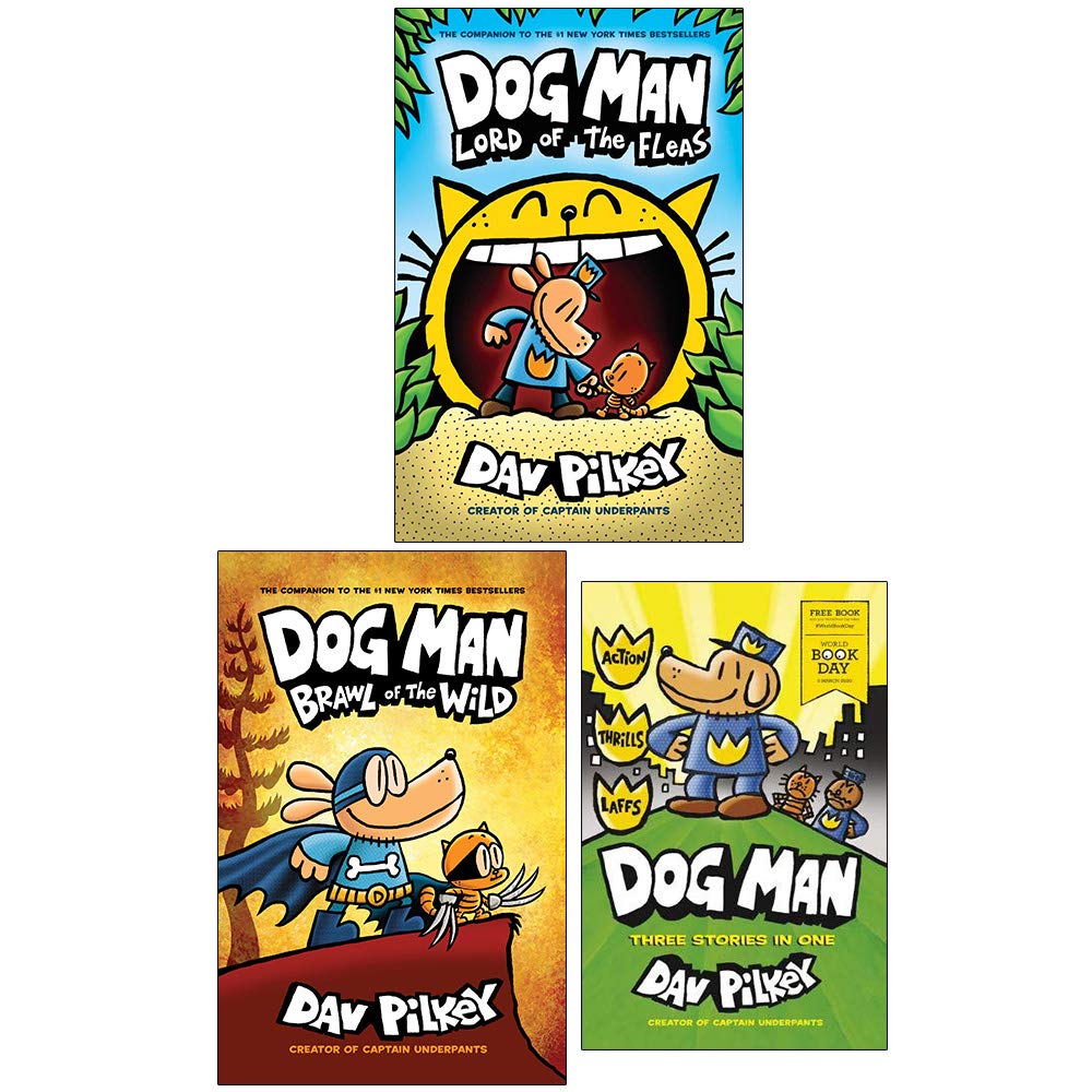 Dog Man Book 5 6 World Book Day 3 Books Collection Set By Dav dog-man-book-5-6-world-book-day-3-books-collection-set-by-dav