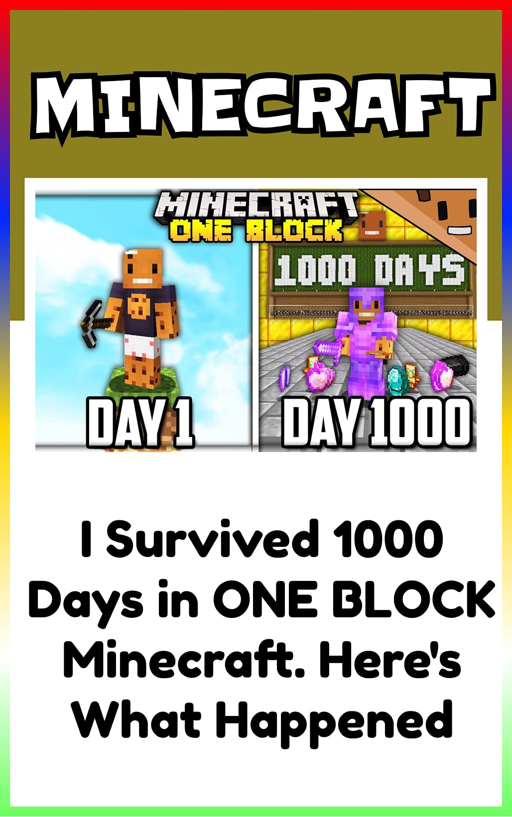 Minecraft Survived: I Survived 1000 Days in ONE BLOCK Minecraft. Here's ...