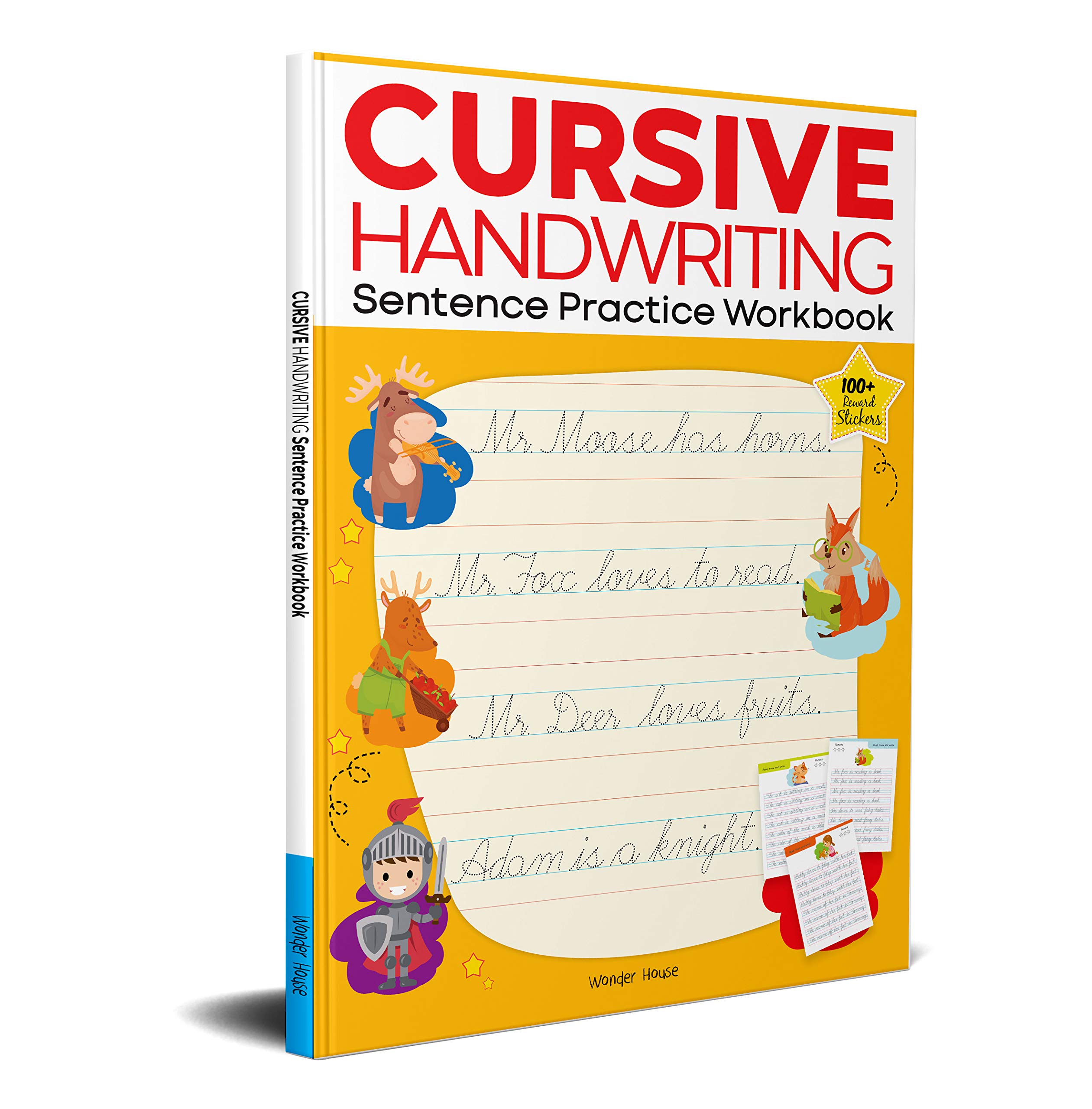 Cursive Handwriting: Sentence: Practice Workbook For Children by Wonder ...