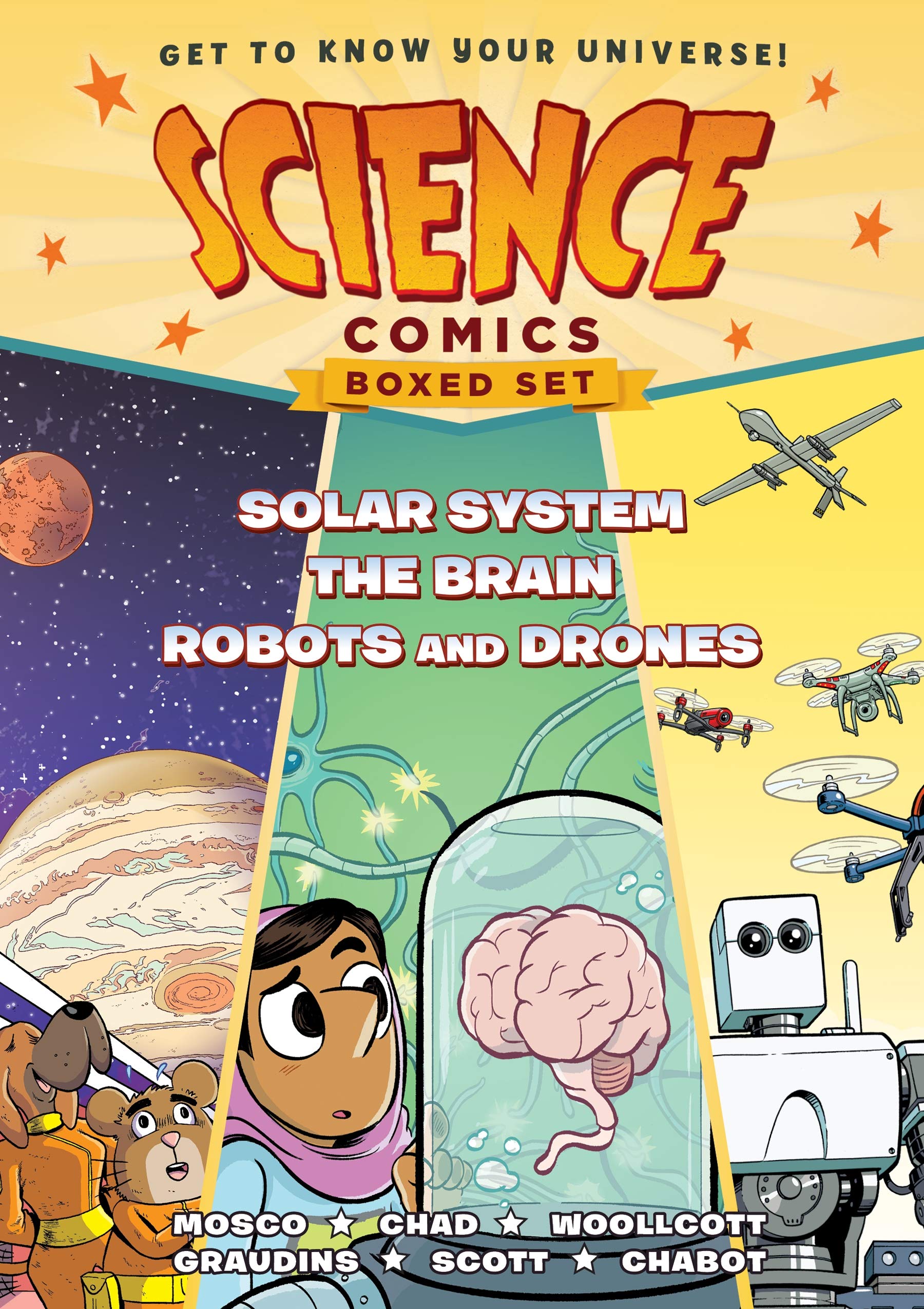 Science Comics Boxed Set: Solar System, The Brain, and Robots and ...