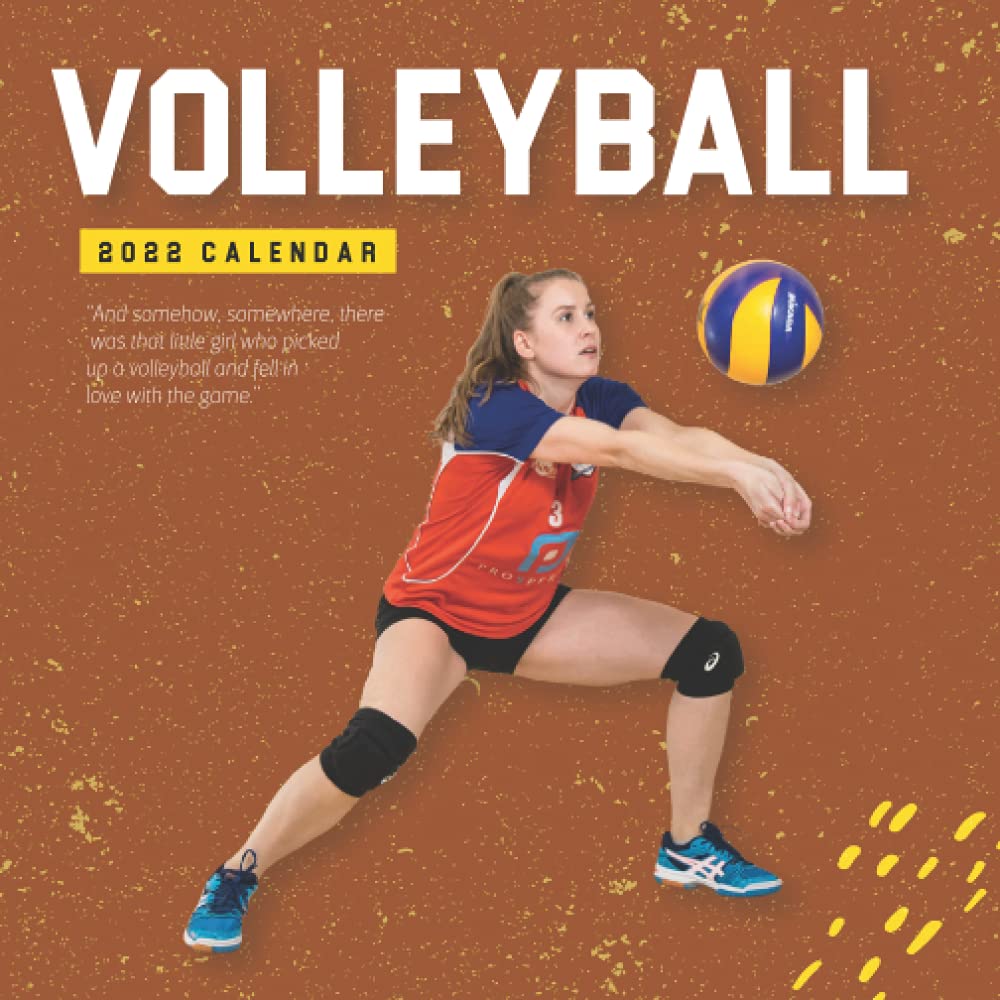 Volleyball 2022 Calendar: Mini Calendar 2022 with Large Grid for Note ...