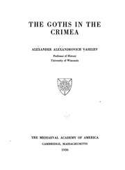 The Goths in the Crimea by Alexander Vasiliev | Goodreads
