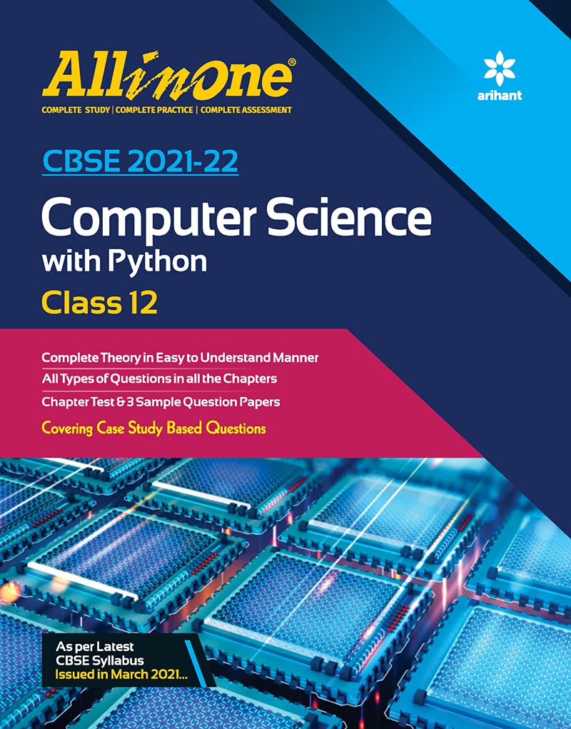 CBSE All In One Computer Science With Python Class 12 for 2022 Exam by ...
