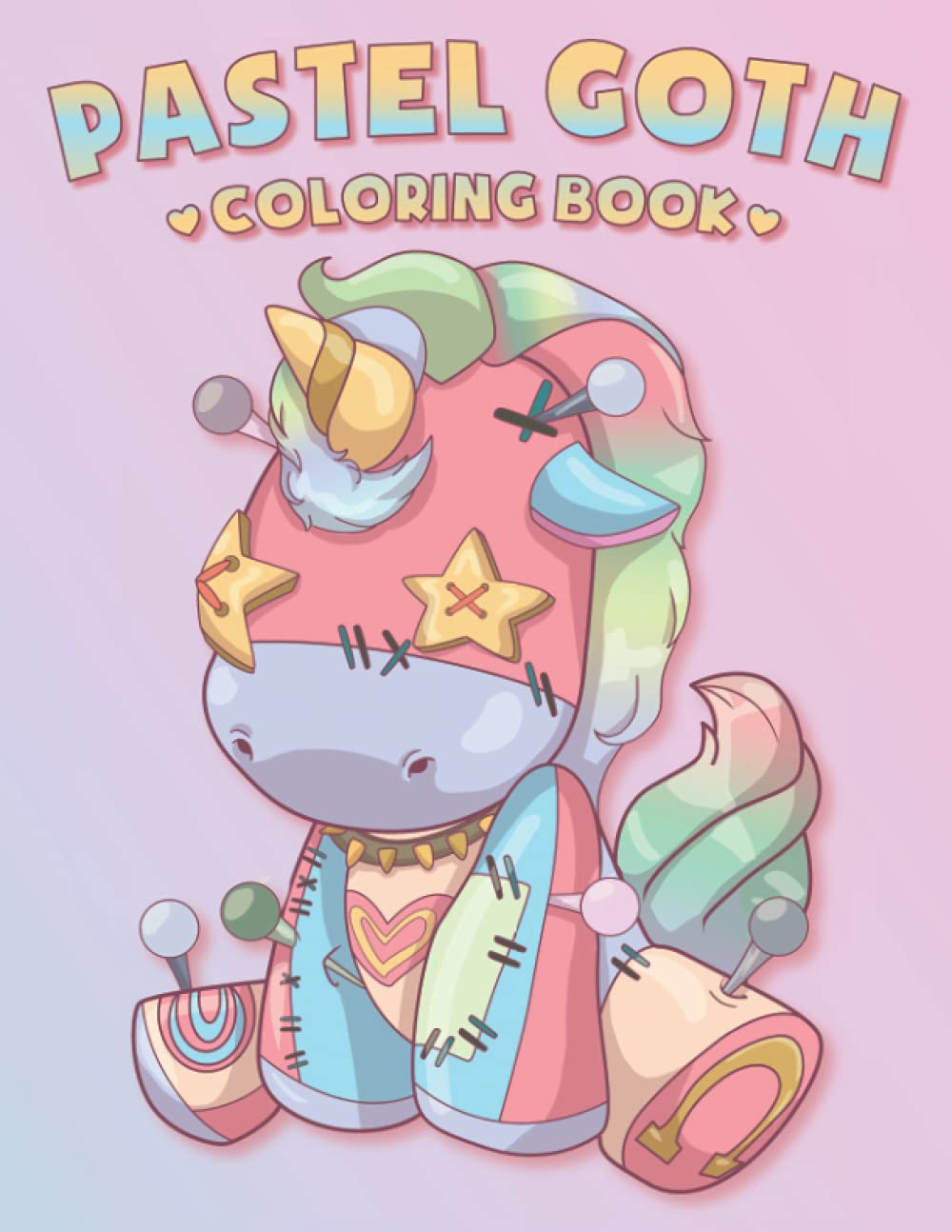 Pastel Goth Coloring Book: 8,5x11 inch Pastel Goth Coloring Book with ...