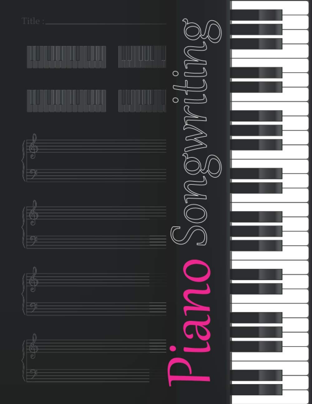Piano Songwriting: The Journal of Musician | Piano Chord Manuscript ...