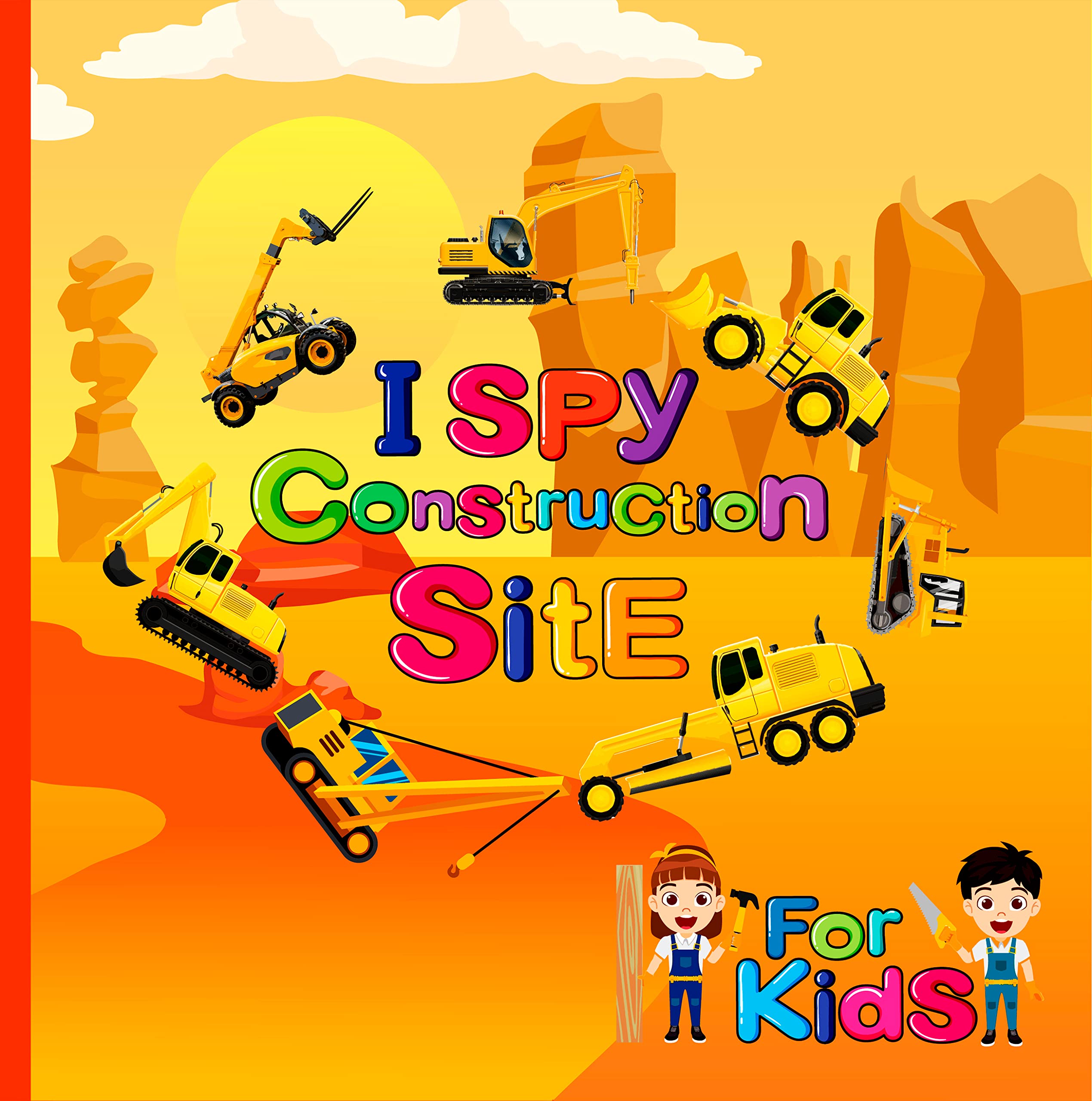 I Spy Construction Site for Kids: A Fun Game Book With Alphabet by ...
