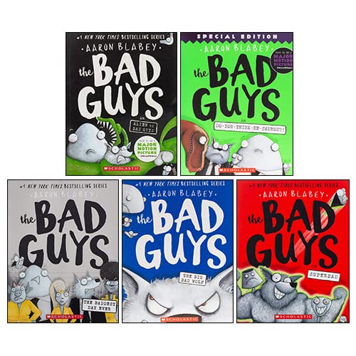 The Bad Guys Series (6-10) Collection 5 Books Set By Aaron Blabey by ...