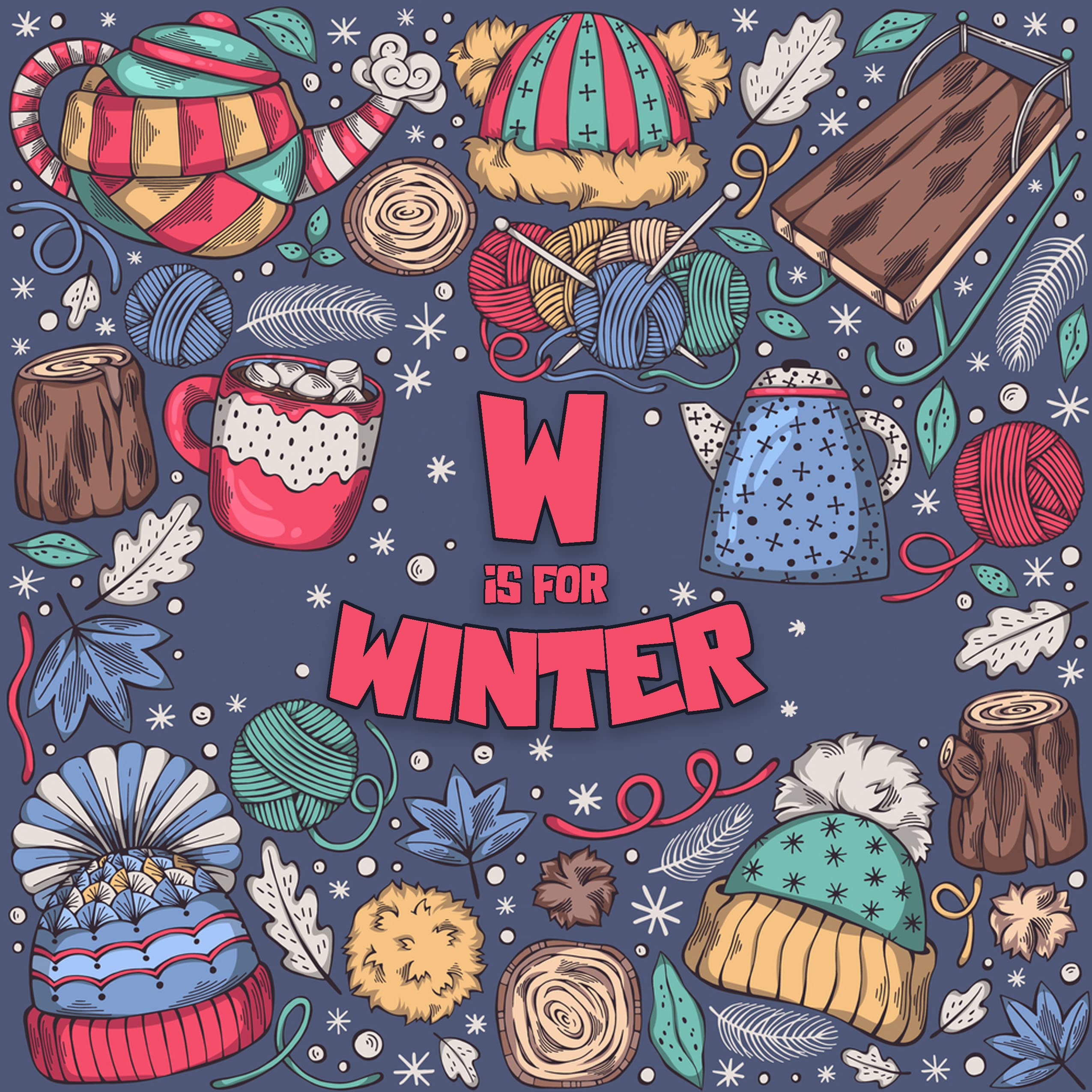 W Is For Winter: Winter Alphabet Picture Book For Kids | Fun Learning ...