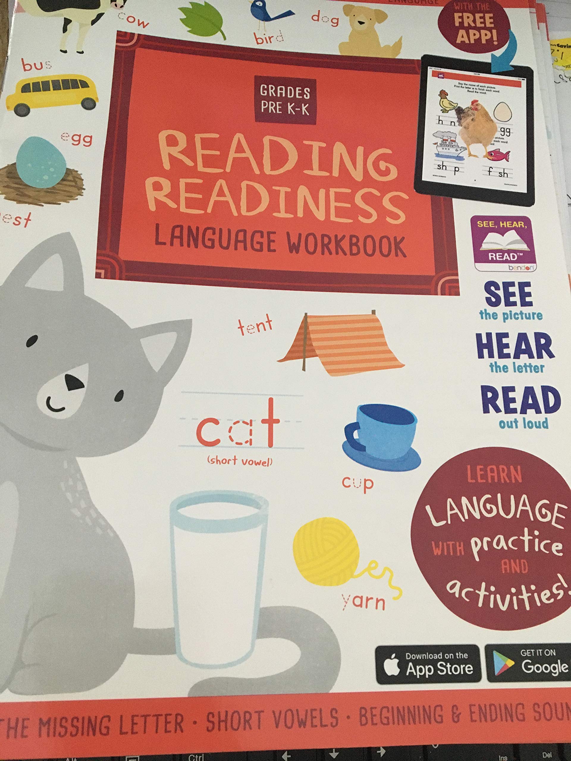 Reading Readiness Language Workbook - Grades Pre-K to K by BENDON ...
