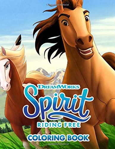 Dreamworks Spirit Riding Free Coloring Book: High Quality Coloring Book ...