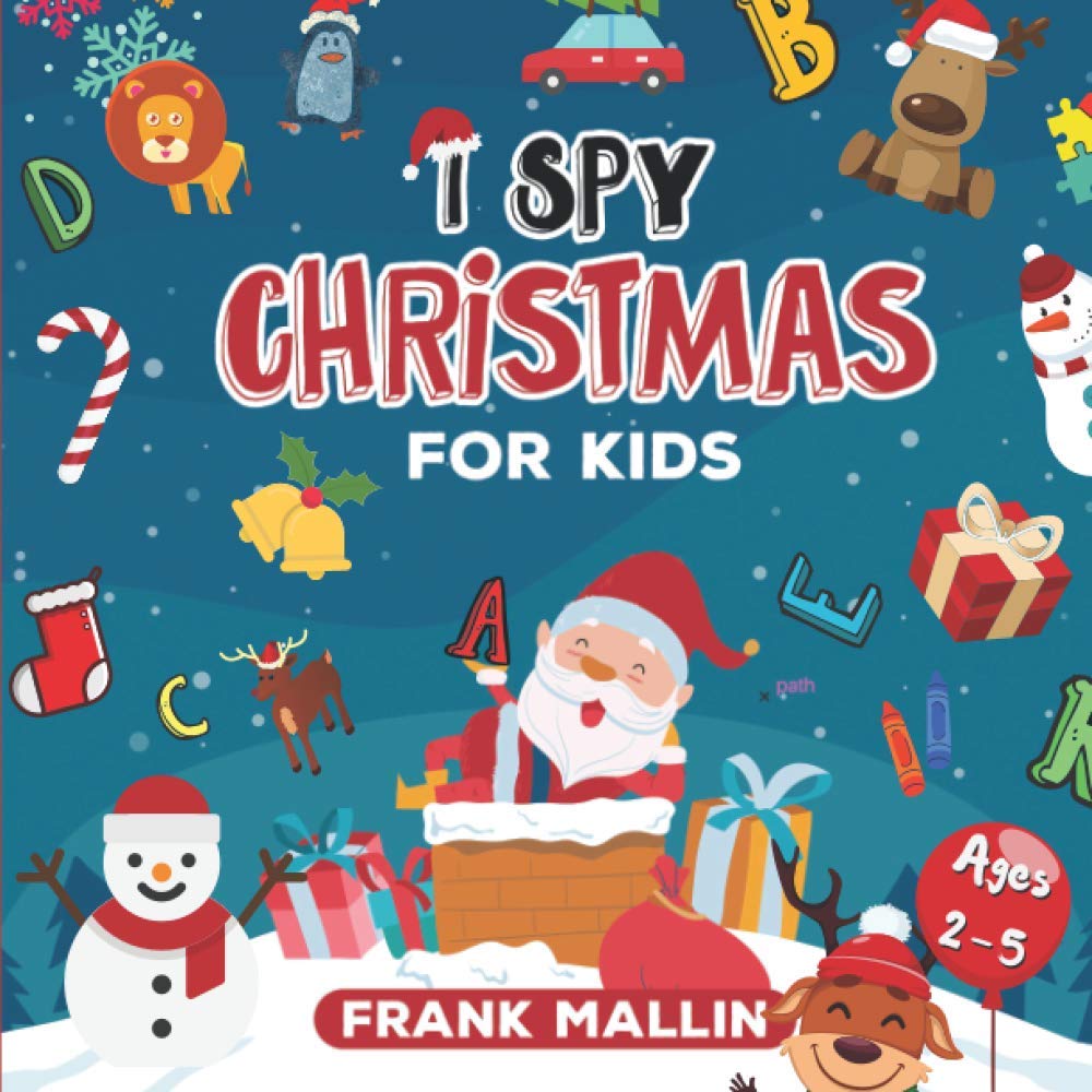 I Spy Christmas For Kids: A Fun Picture Guessing Game and Coloring ...