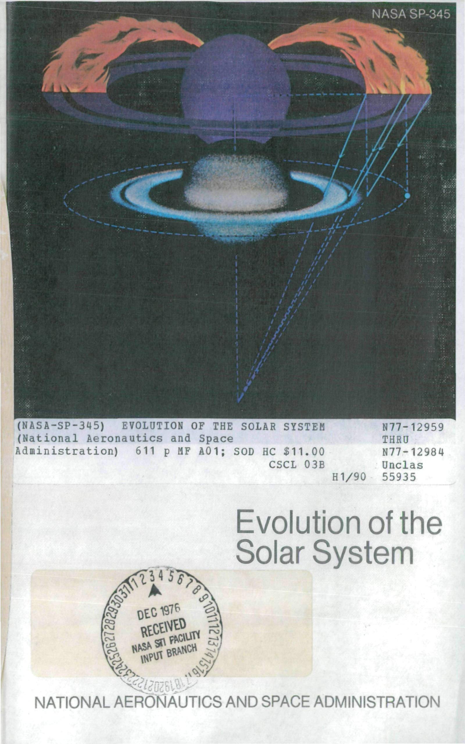Evolution of the solar system by NASA National Aeronautics and Space ...