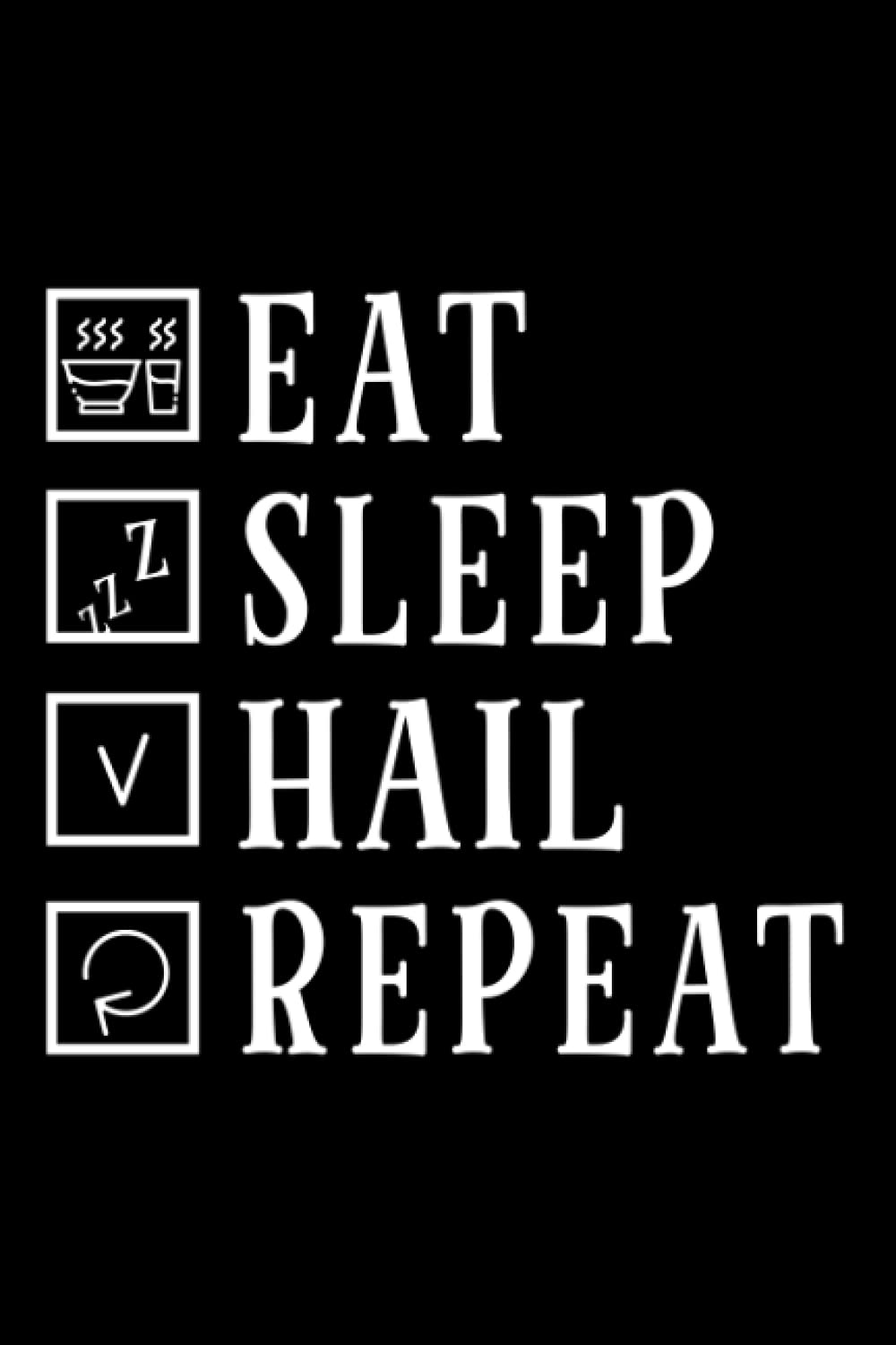 Church of Satan Gift Vintage Eat Sleep Hail Repeat Satanic Notebook ...