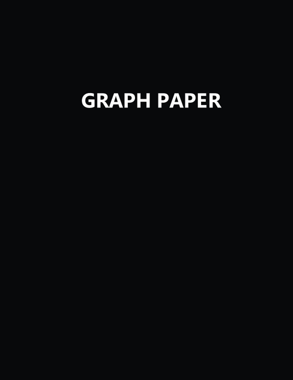 Graph Paper Composition Notebook Black Cover Size 8 5 X 11 Inches 