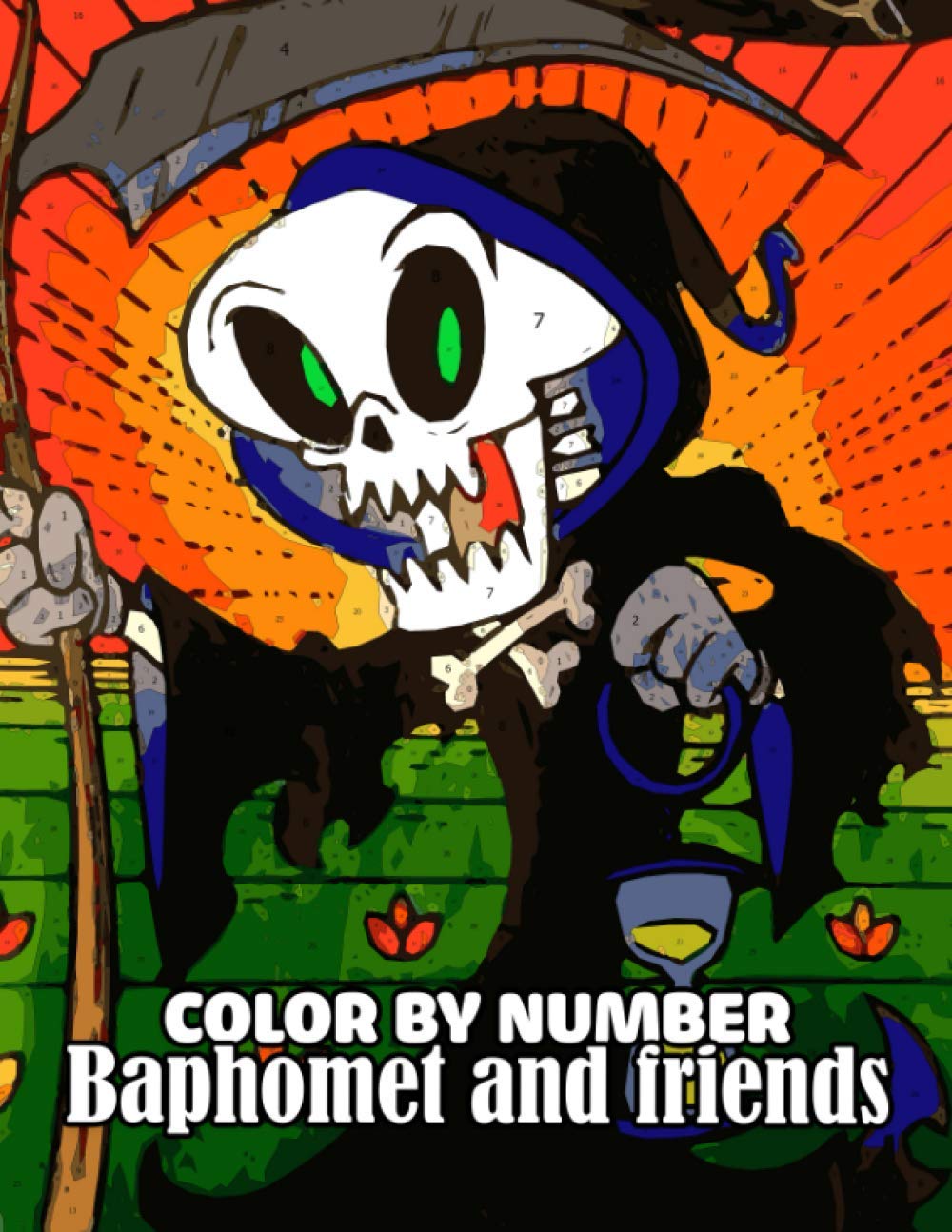 Baphomet and Friends Color by Number: Presenting Satan, Lucifer, Black ...