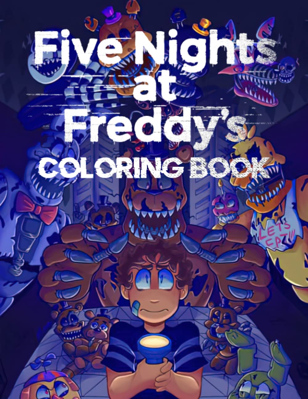 Five Night at Freddy Coloring Book: 100 FNAF Coloring Pages For All ...