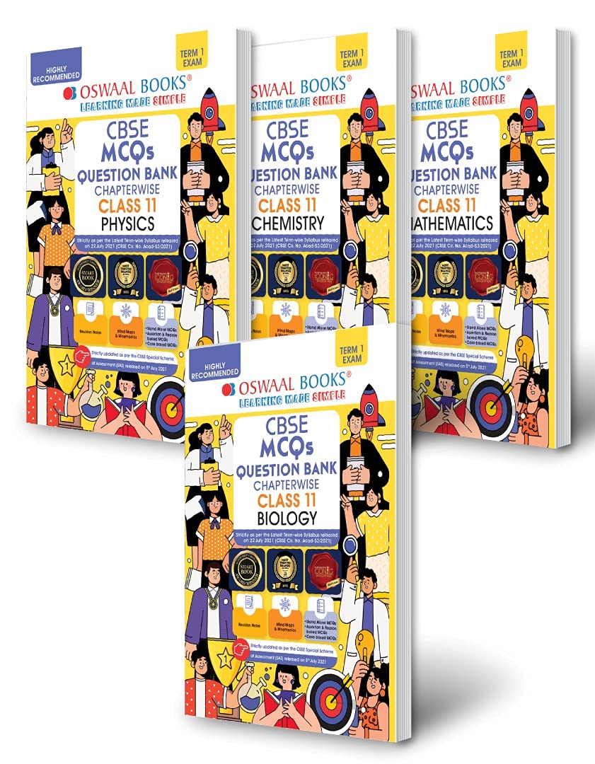 Oswaal CBSE MCQs Question Bank Chapterwise For Term-I, Class 11 (Set of ...