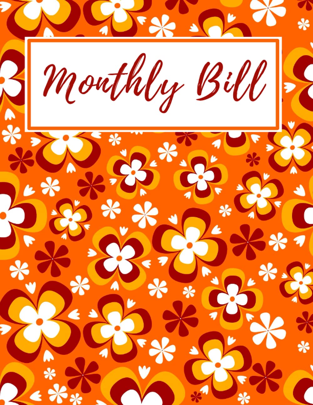 Bill Organizer Bill And Expense Tracker Monthly Bill Payment