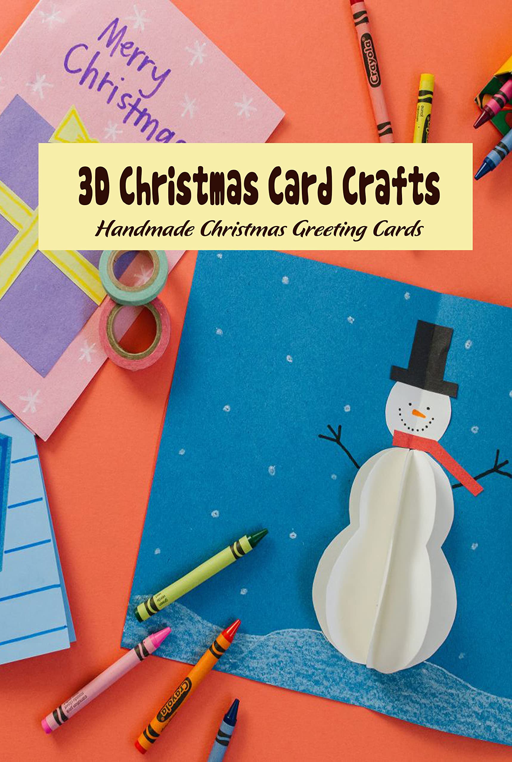 3D Christmas Card Crafts Handmade Christmas Greeting Cards DIY 3D