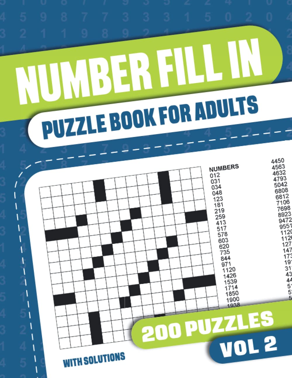 Number Fill In Puzzle Book for Adults: Fill in Puzzle Book with 200 ...