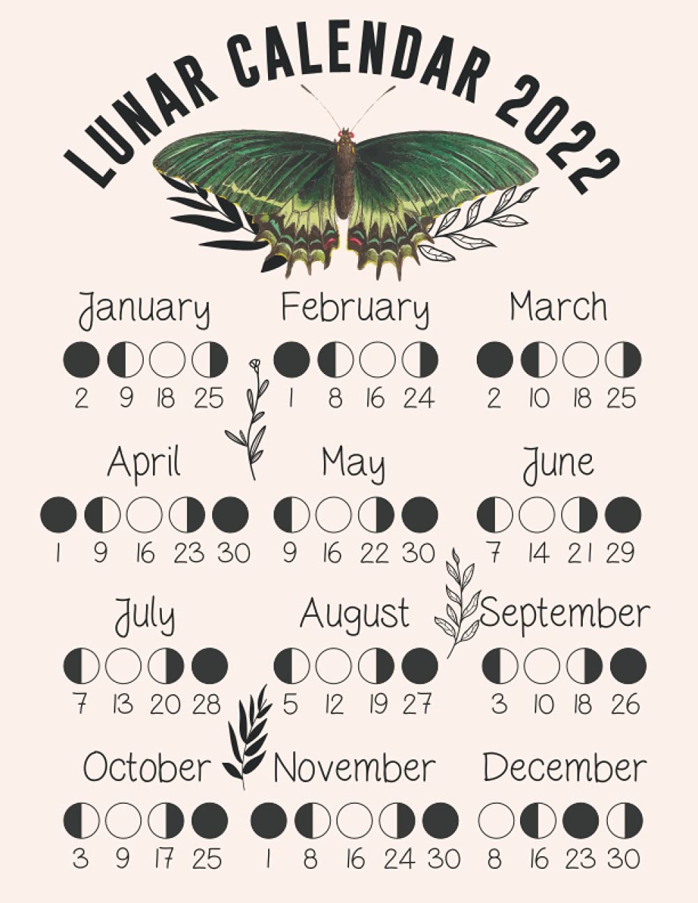 Moon Calendar 2022 October