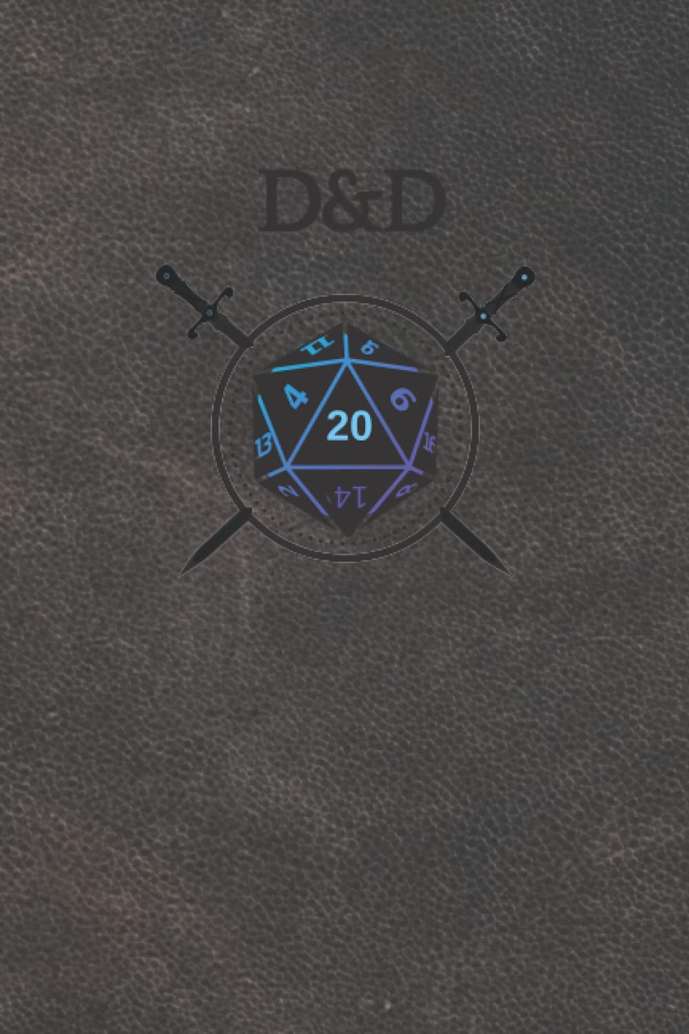 Dungeons and Dragons Notebook: Faux Brown Leather Print Paperback D&D ...