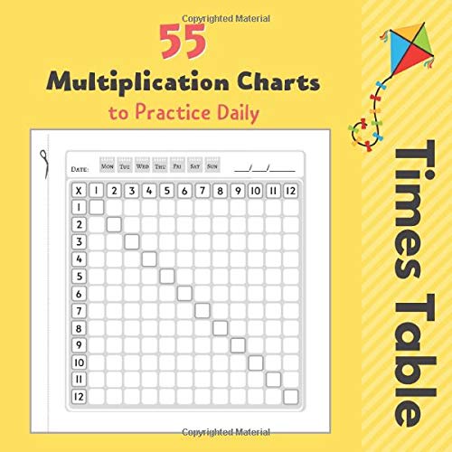 55 Multiplication Charts to Practice Daily - Times Table: Practice ...