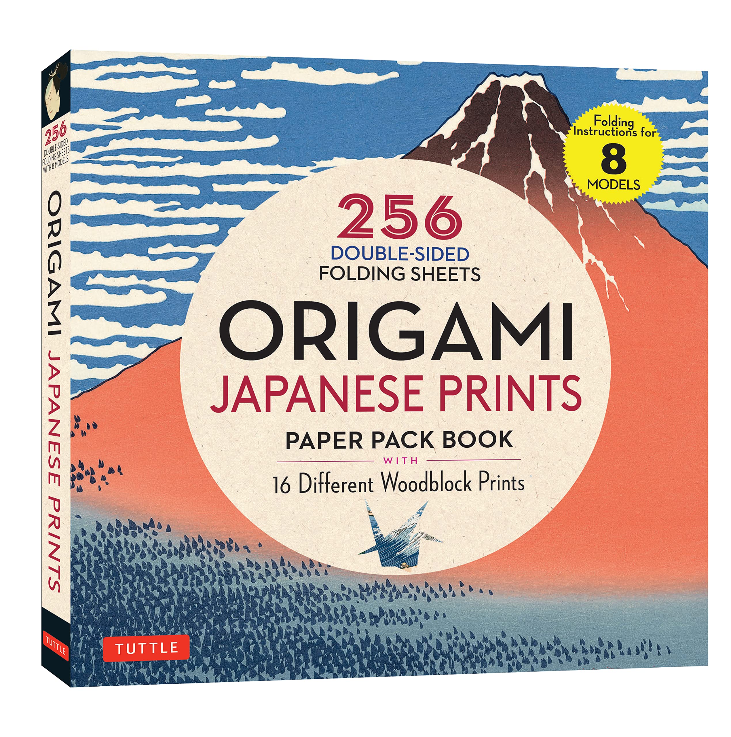 Origami Japanese Prints Paper Pack Book: 256 Double-Sided Folding ...