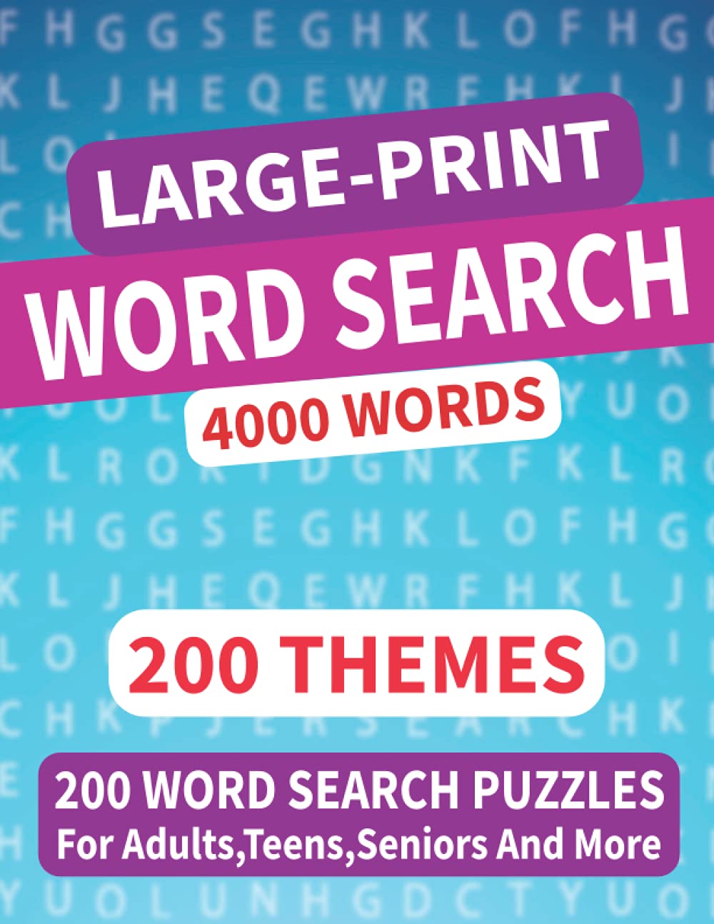 200 Word Search Puzzles For Adults Large Print Word Search Puzzle Book