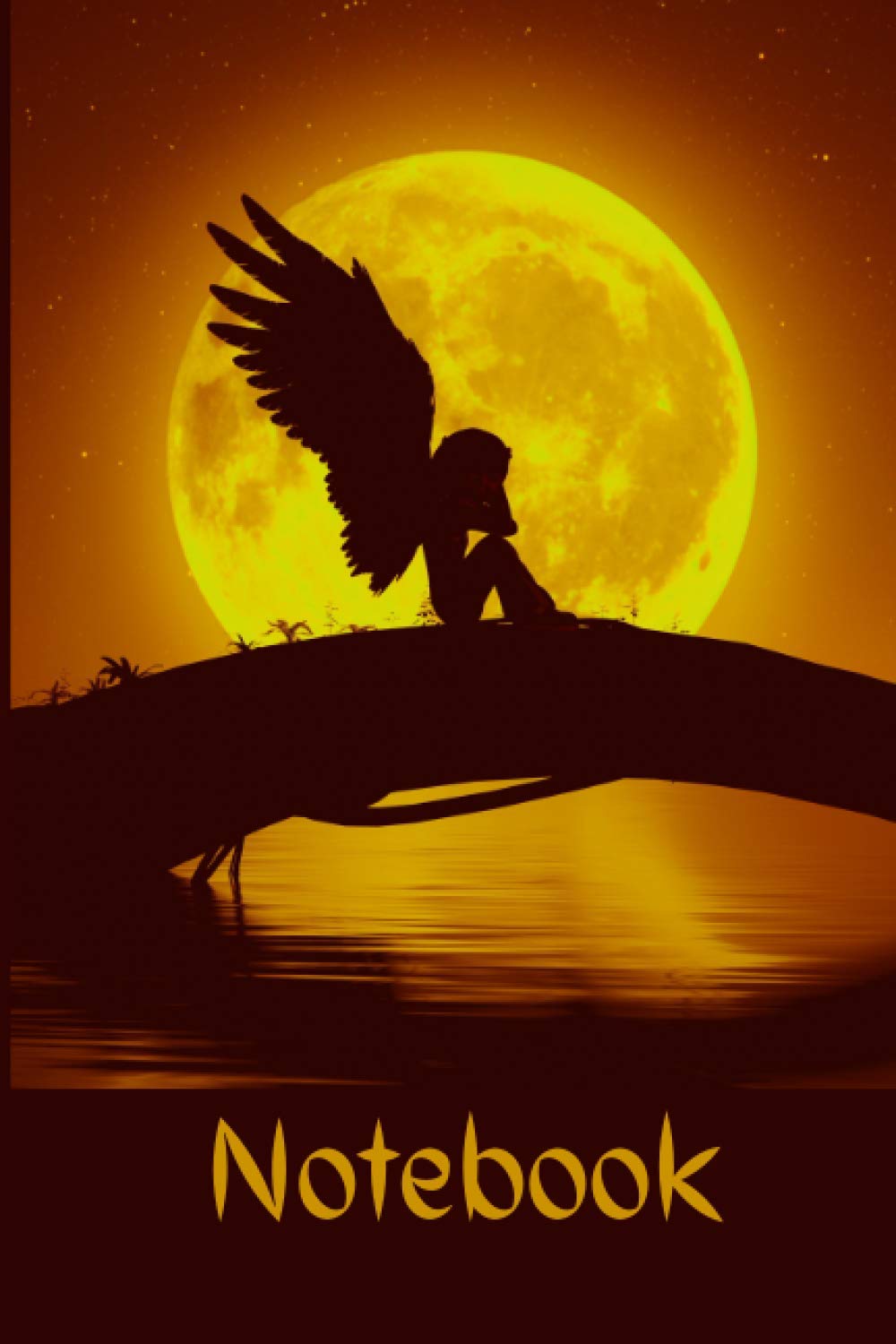 NOTEBOOK: Angel notebook with 120 lined pages 6” x 9” perfect for ...