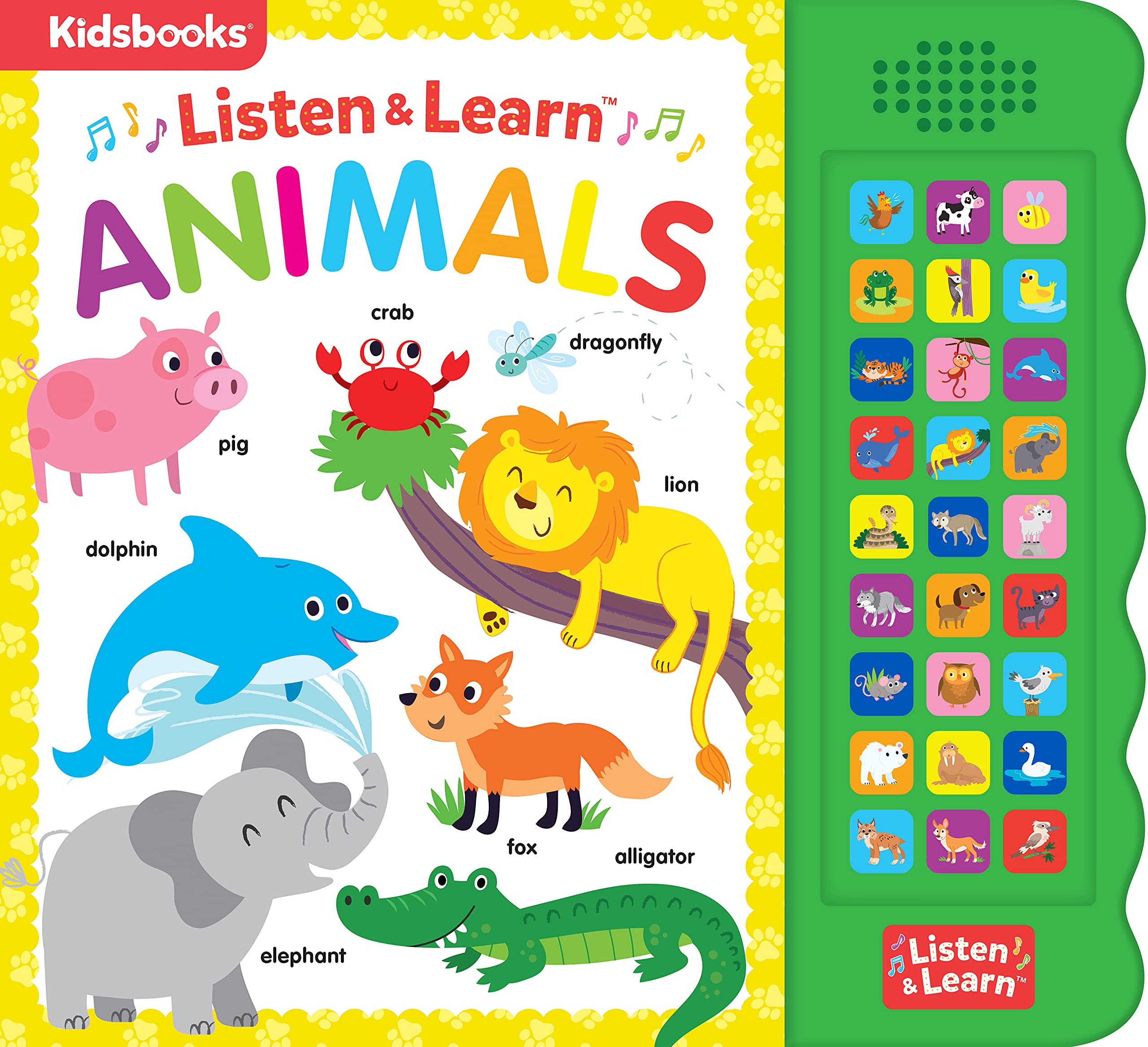 27-Button Sound Book Let's Learn Animals,English by Kidsbooks ...