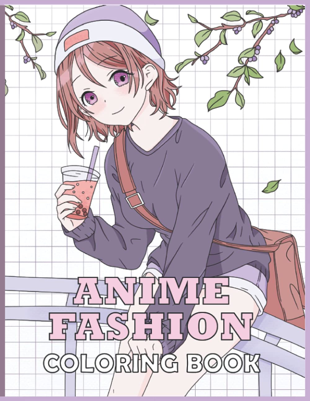 Anime Fashion Coloring Book: Japanese Anime Coloring Pages for Teens ...
