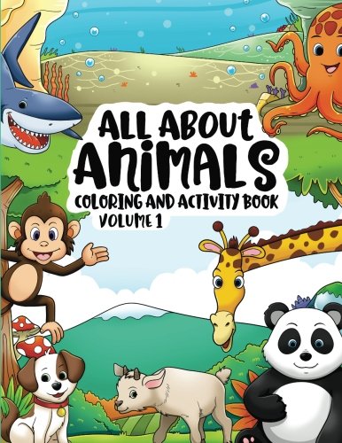 All About Animals Coloring and Activity Book Volume 1: Farm Animal ...