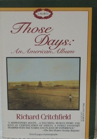Those Days by Richard Critchfield | Goodreads
