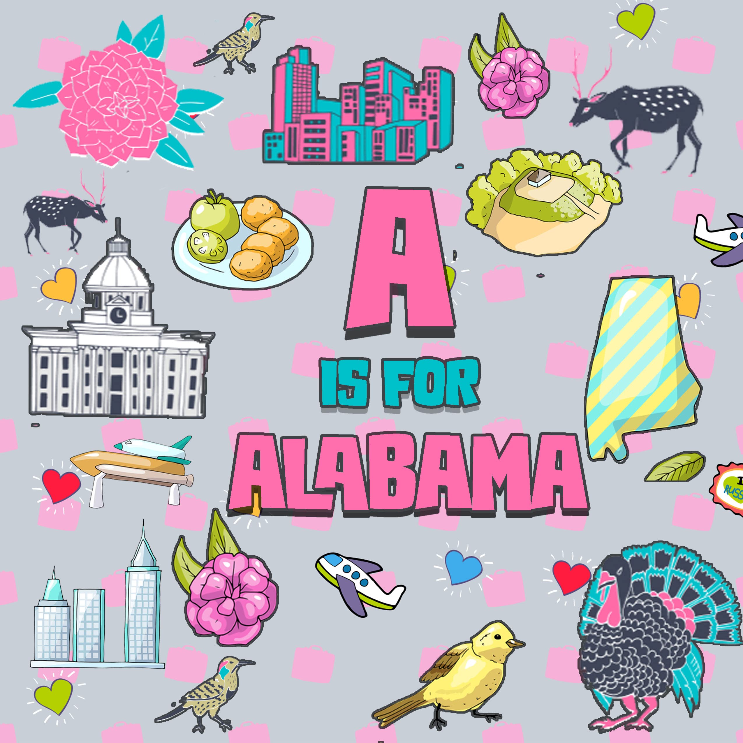 A is For Alabama: Know My State Alphabet Picture Book For Kids | Learn ...