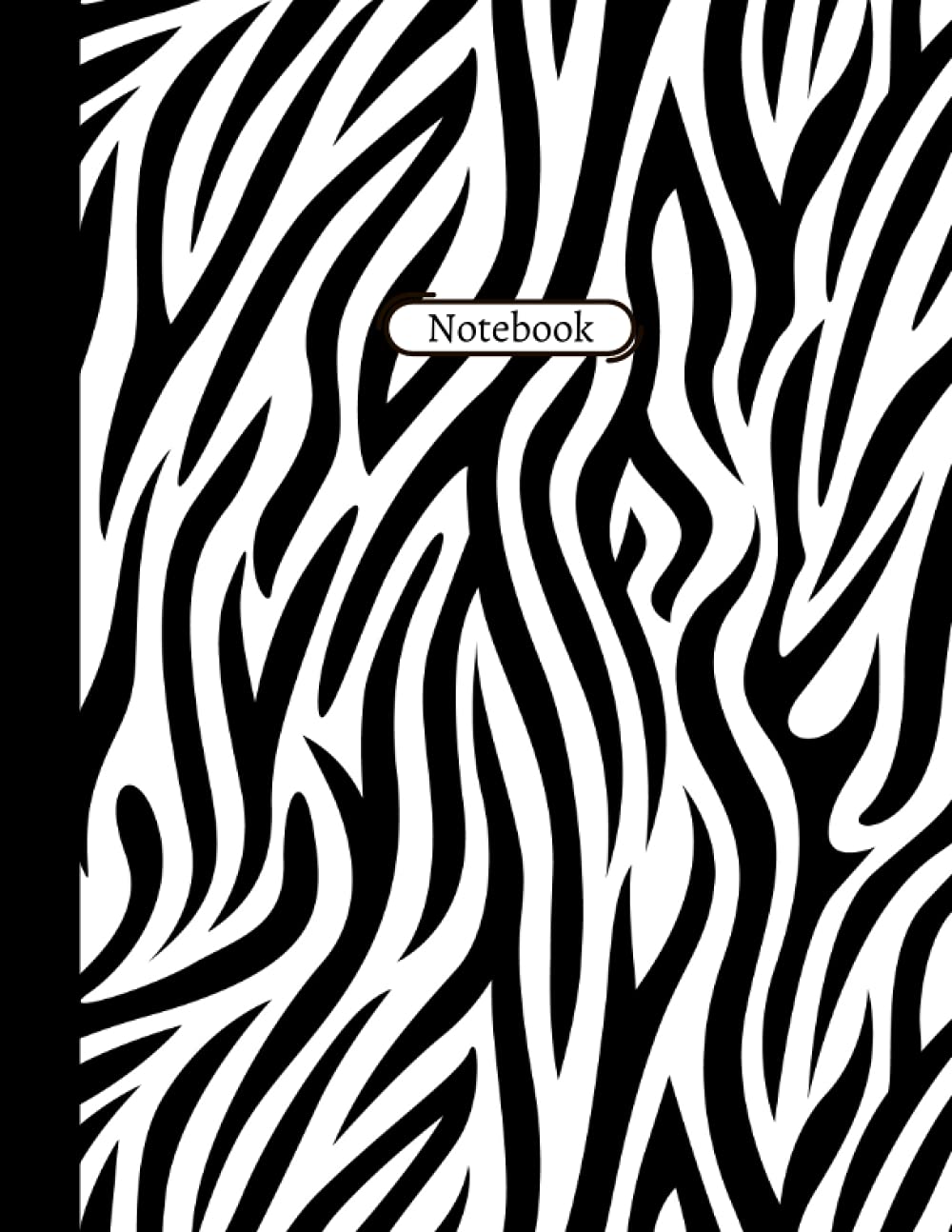 Notebook: Zebra Print Composition Notebook - College Ruled 150 Pages ...