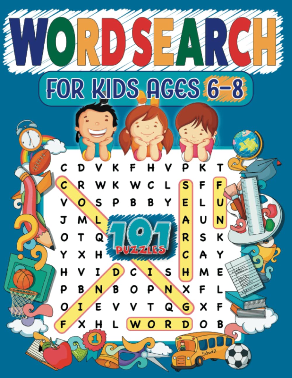 Word Search For Kids Ages 6-8: 101 Word Search Puzzles by Creative Kids ...
