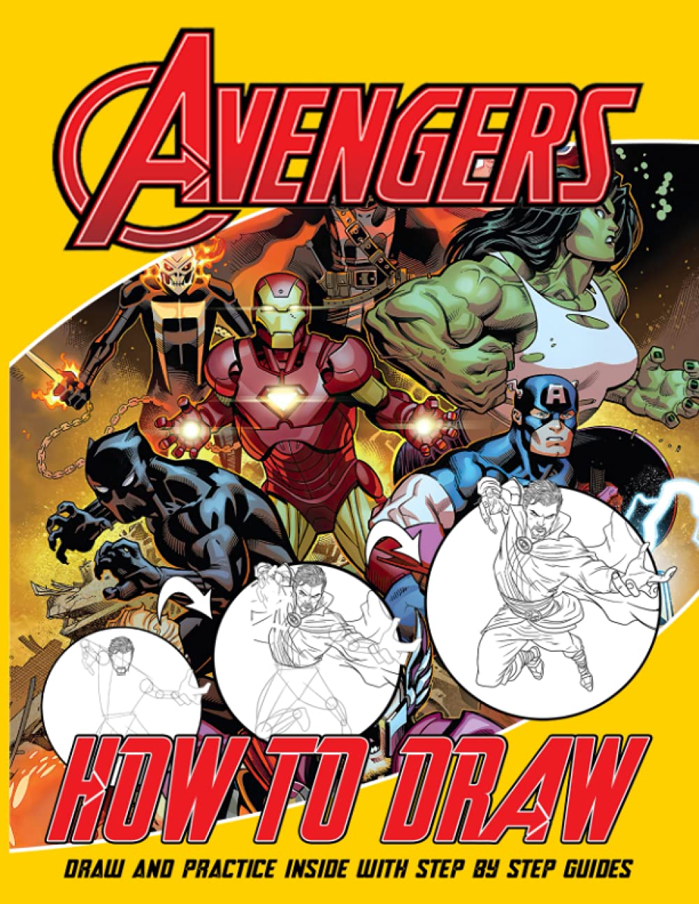 How to Draw Avengers: Step By Step Drawing And Coloring Avengers Draw ...
