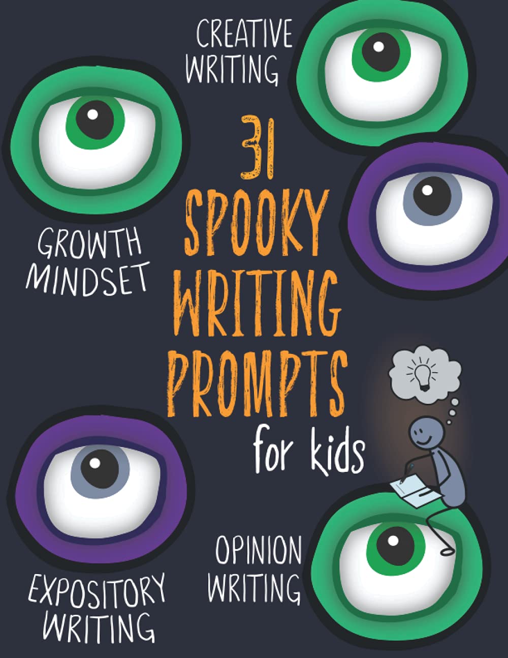 31 Spooky Writing Prompts for Kids: Growth Mindset Questions | Creative ...